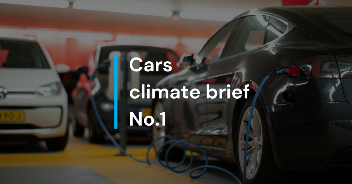 Cars climate brief #1:Why CO2 from new cars could drop by only… | T&E